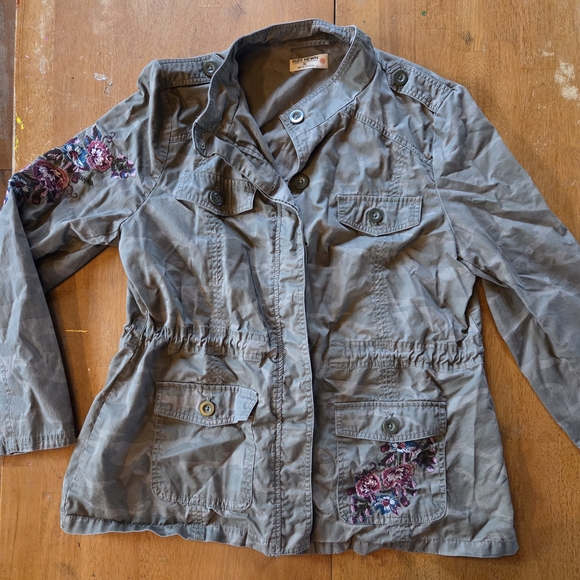 Ruff Hewn | Jackets & Coats | Womens Utility Jacket With Floral ...
